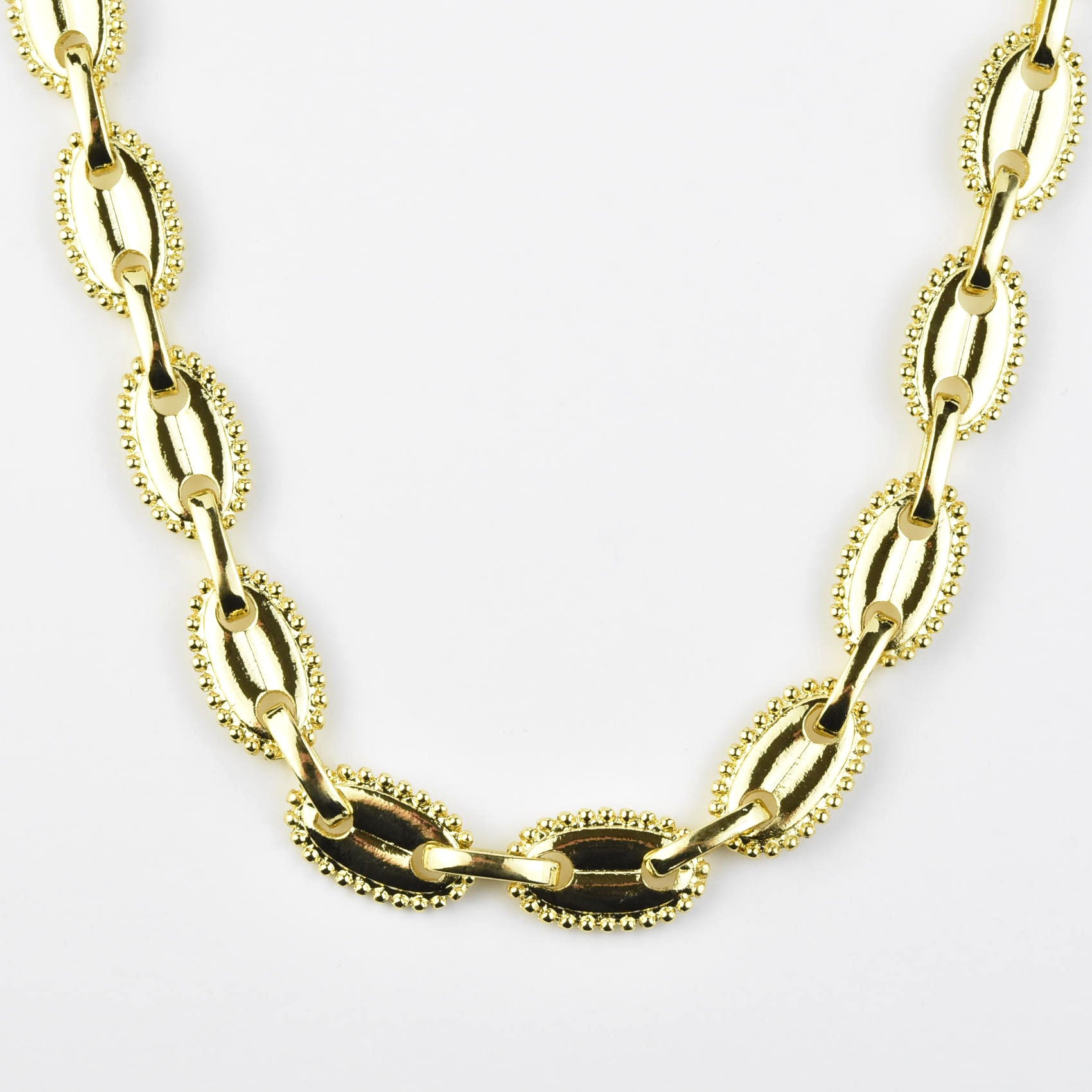 Coffee Bean Chain – Goldmakers Fine Jewelry